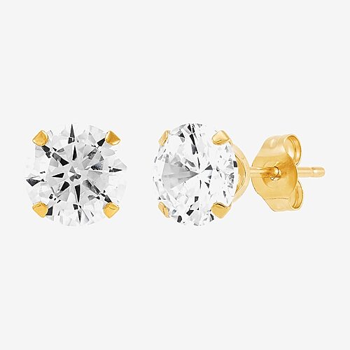 Click here for Limited Quantities! White Cubic Zirconia 10K Gold... prices