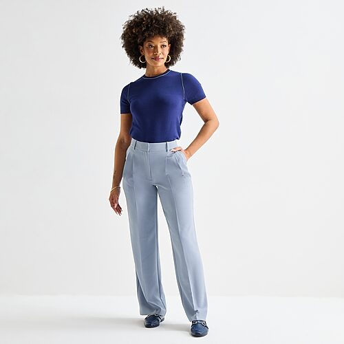 Click here for Worthington Womens Everyday Pant  4  Blue prices
