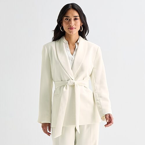 Click here for Worthington Womens Shawl Blazer  8  White prices