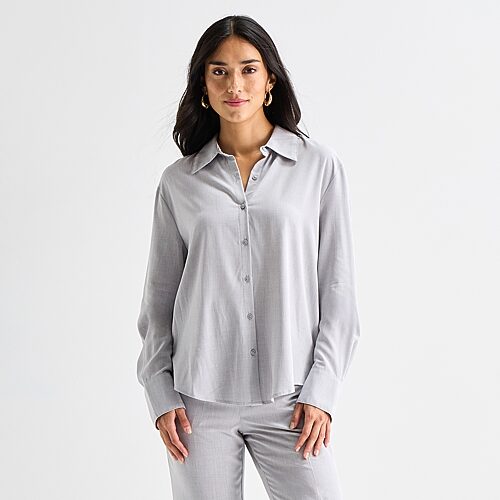 Click here for Worthington Womens Long Sleeve Blouse  Petite X-la... prices