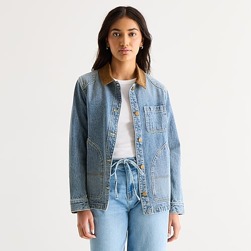 Click here for a.n.a Womens Denim Lightweight Jacket  X-large  Bl... prices
