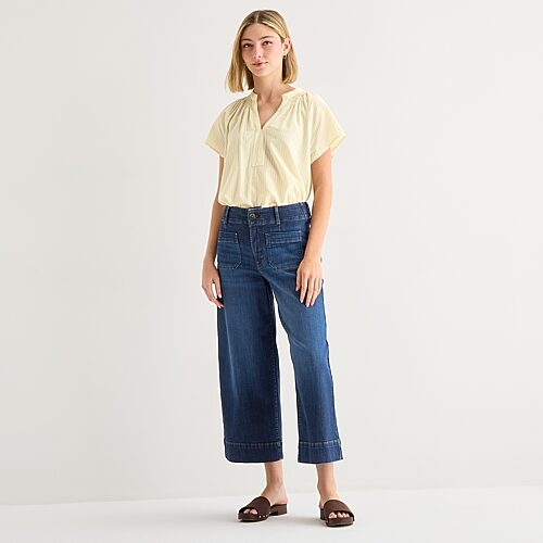 Click here for a.n.a Patch Pocket Womens Highest Rise Cropped Jea... prices