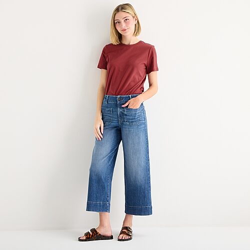 Click here for a.n.a Patch Pocket Womens Highest Rise Cropped Jea... prices