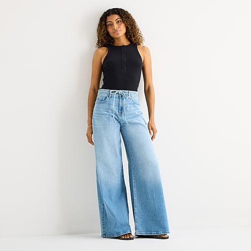 Click here for a.n.a Womens High Rise Trouser Jean  16  Blue prices