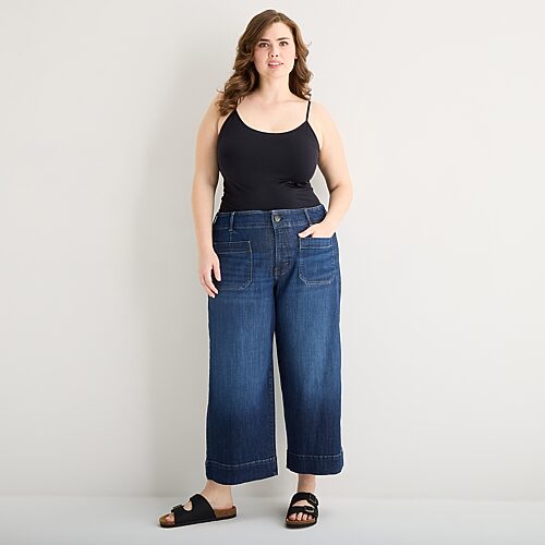 Click here for a.n.a Patch Pocket Womens - Plus Highest Rise Crop... prices