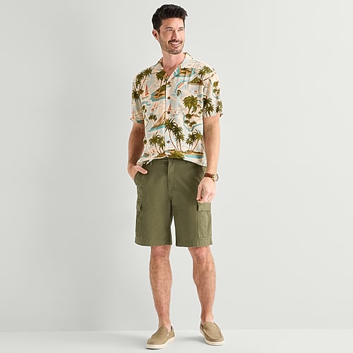 Click here for St. Johns Bay Mens 10 Stretch Fabric Cargo Short... prices