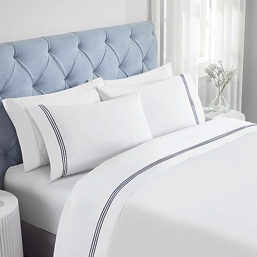 Click here for SUPERIOR Brandon Embroidered Cotton Modern 320tc D... prices