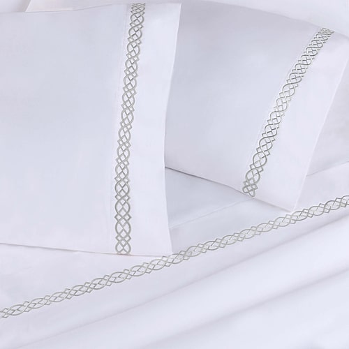Click here for SUPERIOR Egyptian Cotton Embroidered 1000tc Pillow... prices