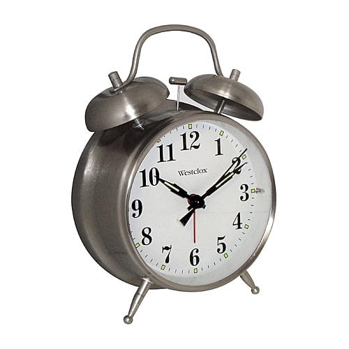Click here for Big Ben Double Bell Alarm Clock  One Size  Silver prices