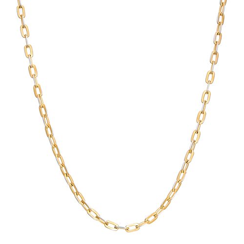 Click here for Mens Stainless Steel 24 Inch Link Necklace  One Si... prices