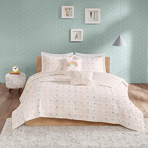Click here for Urban Habitat Kids Ensley Pom Pom 100 Cotton Jacqu... prices