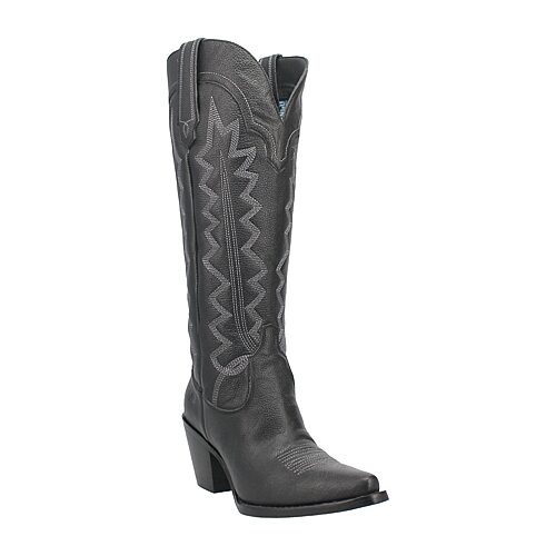 Click here for Dingo Womens High Cotton Leather Boots - Black prices