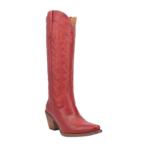 Click here for Dingo Womens High Cotton Leather Boots - Red prices