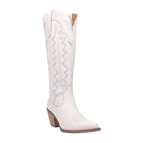 Click here for Dingo Womens High Cotton Leather Boots - White prices
