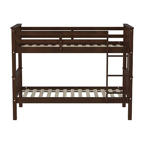 Click here for Solid Wood Mission Design Bunk Bed  One Size  Brow... prices