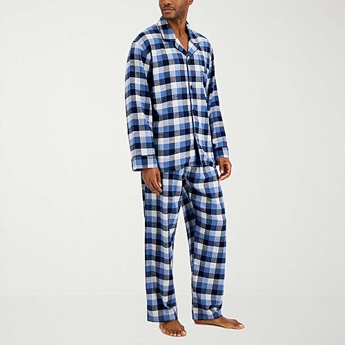 Click here for Hanes Flannel Mens Long Sleeve 2-pc. Pajama Set  L... prices