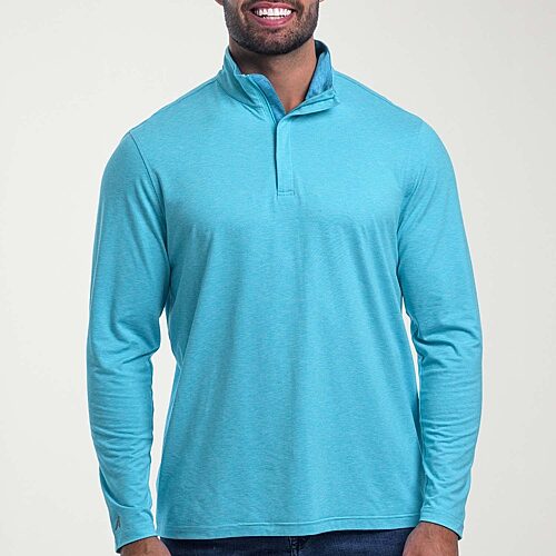 Click here for Antigua Mens Mock Neck Long Sleeve Quarter-Zip Pul... prices