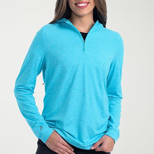 Click here for Antigua Spring 2025 Womens Hooded Long Sleeve Quar... prices