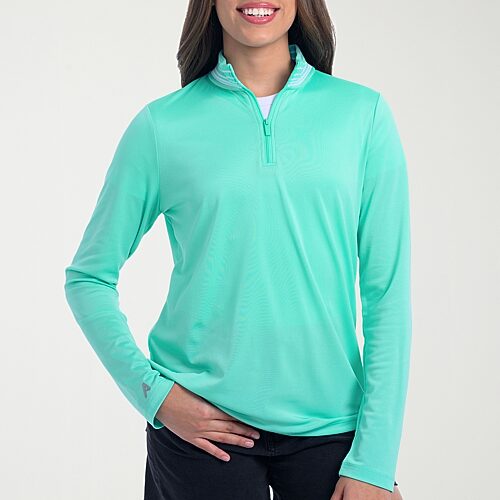 Click here for Antigua Spring 2025 Womens Mock Neck Long Sleeve Q... prices