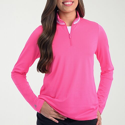 Click here for Antigua Spring 2025 Womens Mock Neck Long Sleeve Q... prices