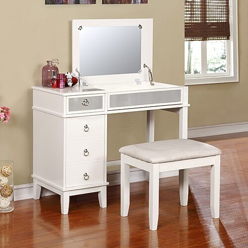 Click here for Linon Eva 2-pc. Vanity & Stool Set  One Size  Whit... prices