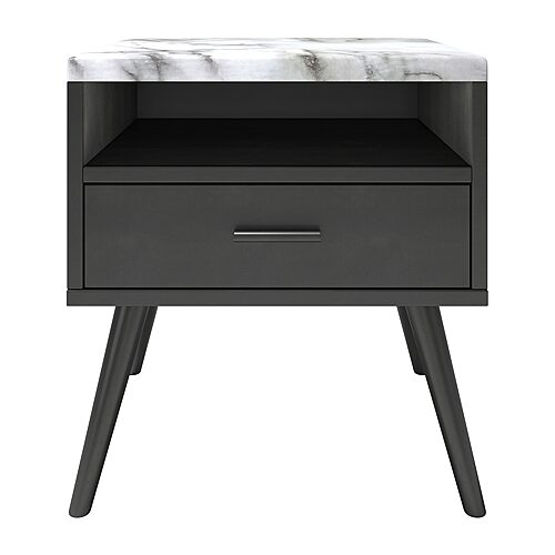 Click here for Marcello Faux Marble Top Low Profile Nightstand  O... prices