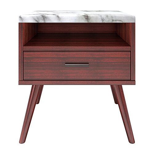 Click here for Marcello Faux Marble Top Low Profile Nightstand  O... prices