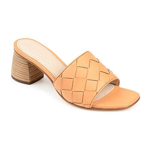 Click here for Journee Signature Womens Kellee Woven Block Heel S... prices