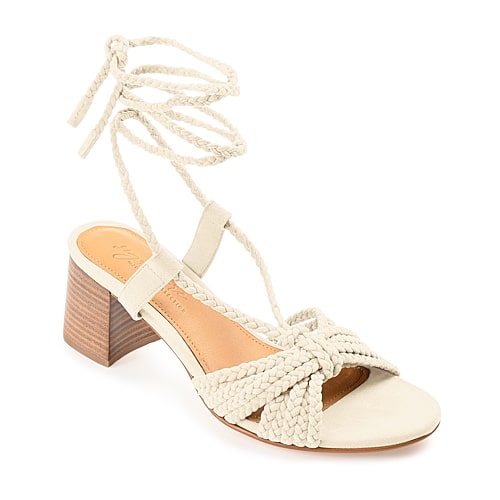 Click here for Journee Signature Womens Railee Braided Block Heel... prices