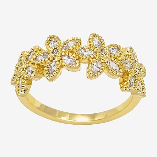 Click here for Sparkle Allure Womens 8MM Cubic Zirconia 14K Gold... prices