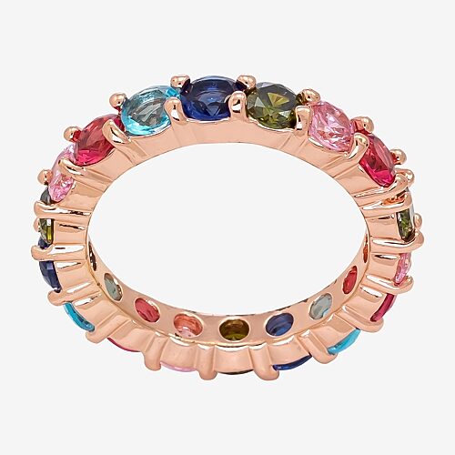 Click here for Sparkle Allure Womens 4MM Multi Color Crystal 18K... prices