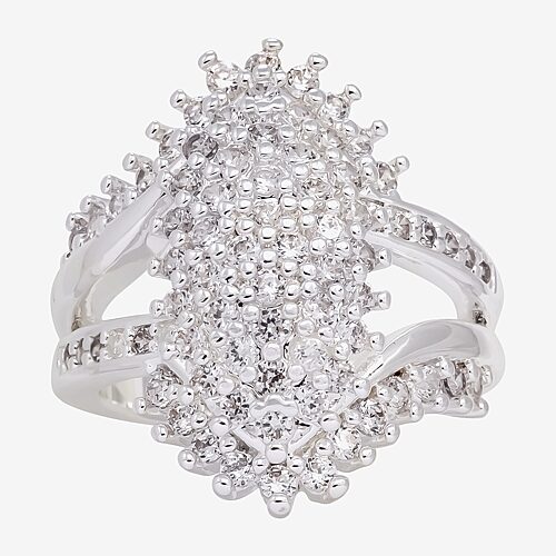Click here for Sparkle Allure Womens Cubic Zirconia Pure Silver O... prices