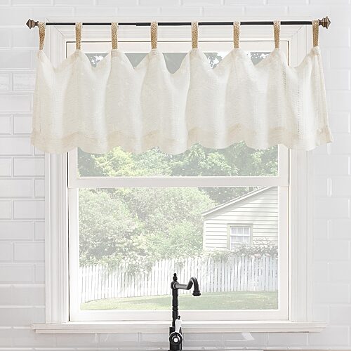 Click here for No 918 Brinley Tab Top Tailored Valance  One Size... prices