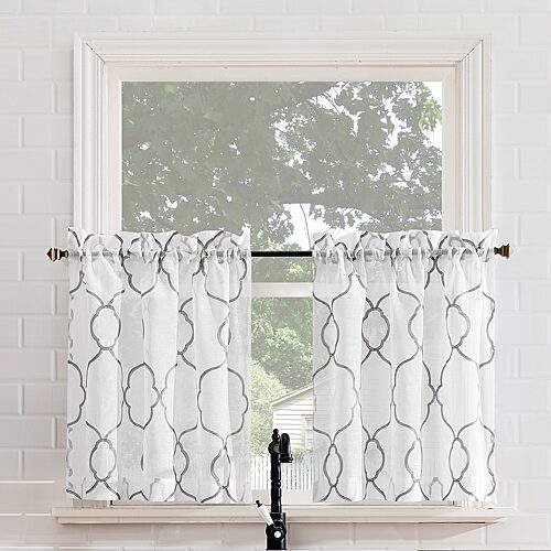 Click here for No 918 Micah 2-pc. Rod Pocket Window Tier  One Siz... prices