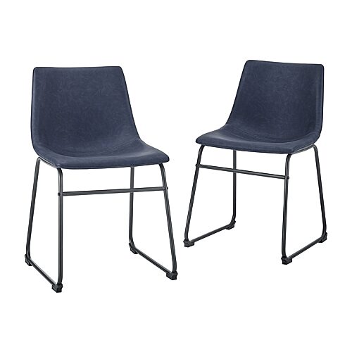 Click here for 2-pc. Faux Leather Kitchen Dining Chairs  One Size... prices