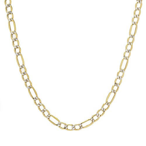 Click here for 14K Gold 20 - 24 Inch Hollow Figaro Chain Necklace... prices