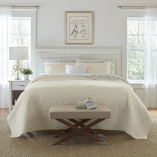 Click here for Laura Ashley Felicity Floral Reversible Quilt Set... prices