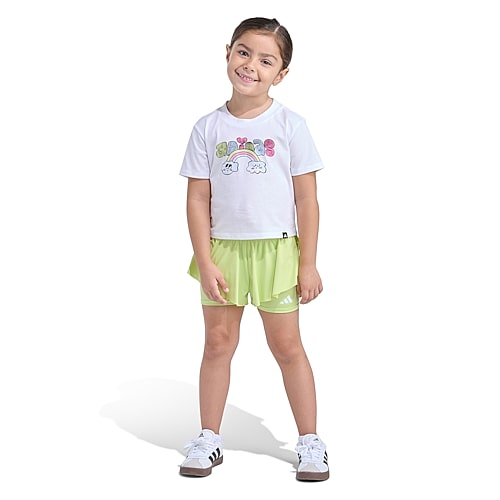 Click here for adidas Little Girls 2-pc. Short Set  5  White prices