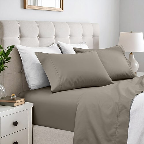 Click here for Superior Solid 600TC Cotton Blend Deep Pocket Shee... prices