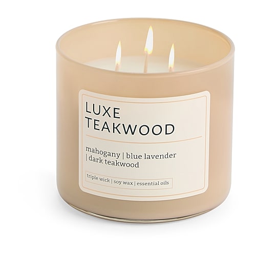 Click here for Distant Lands Luxe Teakwood 3-Wick Scented Jar Can... prices