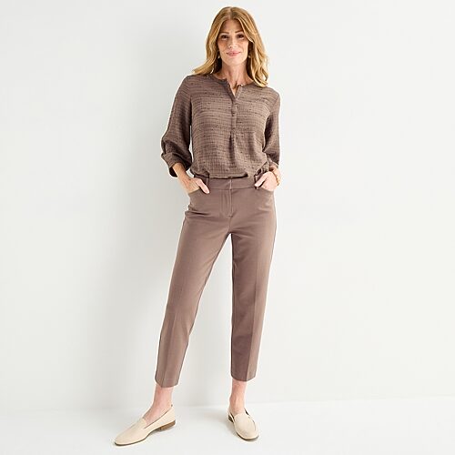 Click here for Liz Claiborne Emma Ponte Womens Tall Straight Mid... prices