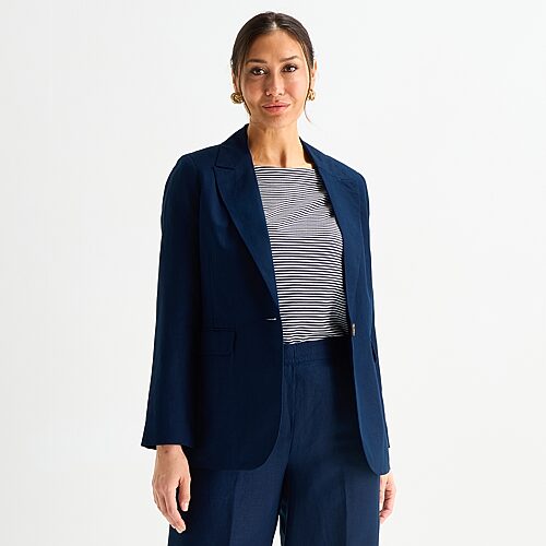 Click here for Liz Claiborne Linen Womens Classic Fit Blazer  16... prices