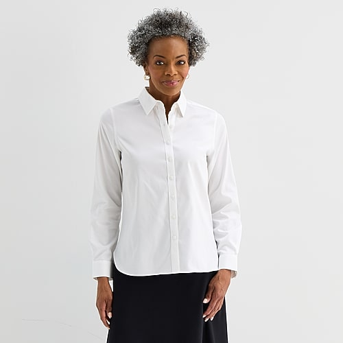 Click here for Liz Claiborne Womens Long Sleeve Dress Shirt  Peti... prices