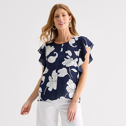 Click here for Liz Claiborne Womens Crew Neck Short Sleeve Blouse... prices