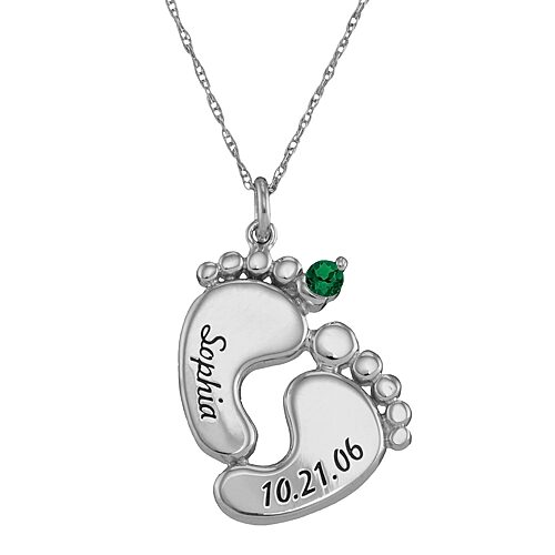 Click here for Personalized Sterling Silver Name  Date & Birthsto... prices