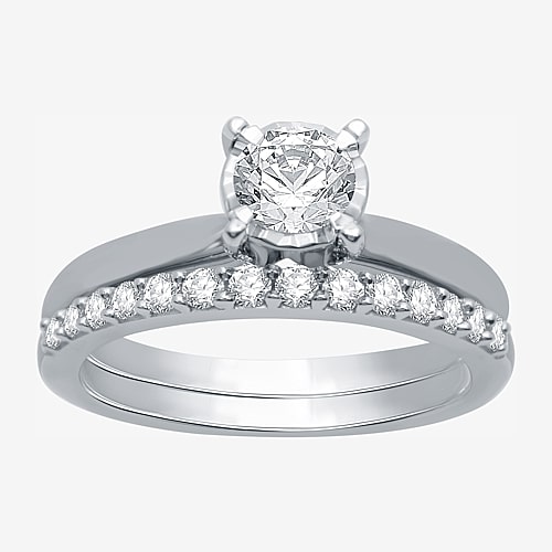 Click here for Womens 1 CT. T.W. Natural White Diamond 10K Gold R... prices