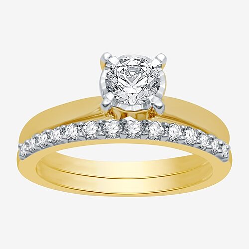 Click here for Womens 1 CT. T.W. Natural White Diamond 10K Gold R... prices