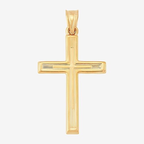 Click here for Mens 14K Gold Cross Pendant  One Size prices