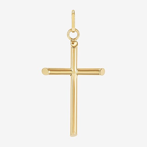 Click here for Made in Italy Unisex Adult 14K Gold Cross Pendant... prices