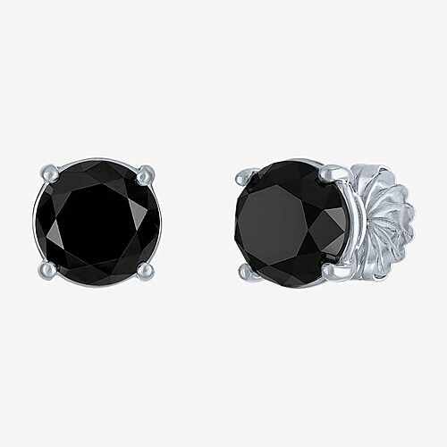 Click here for 10 Ct.T.W. Natural Black Diamond 14K Gold 11mm Rou... prices
